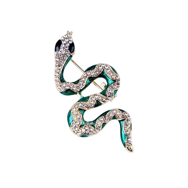 Snake Brooch - Etsy