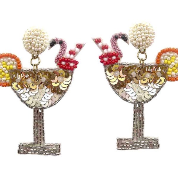 Cocktail Earrings - Etsy