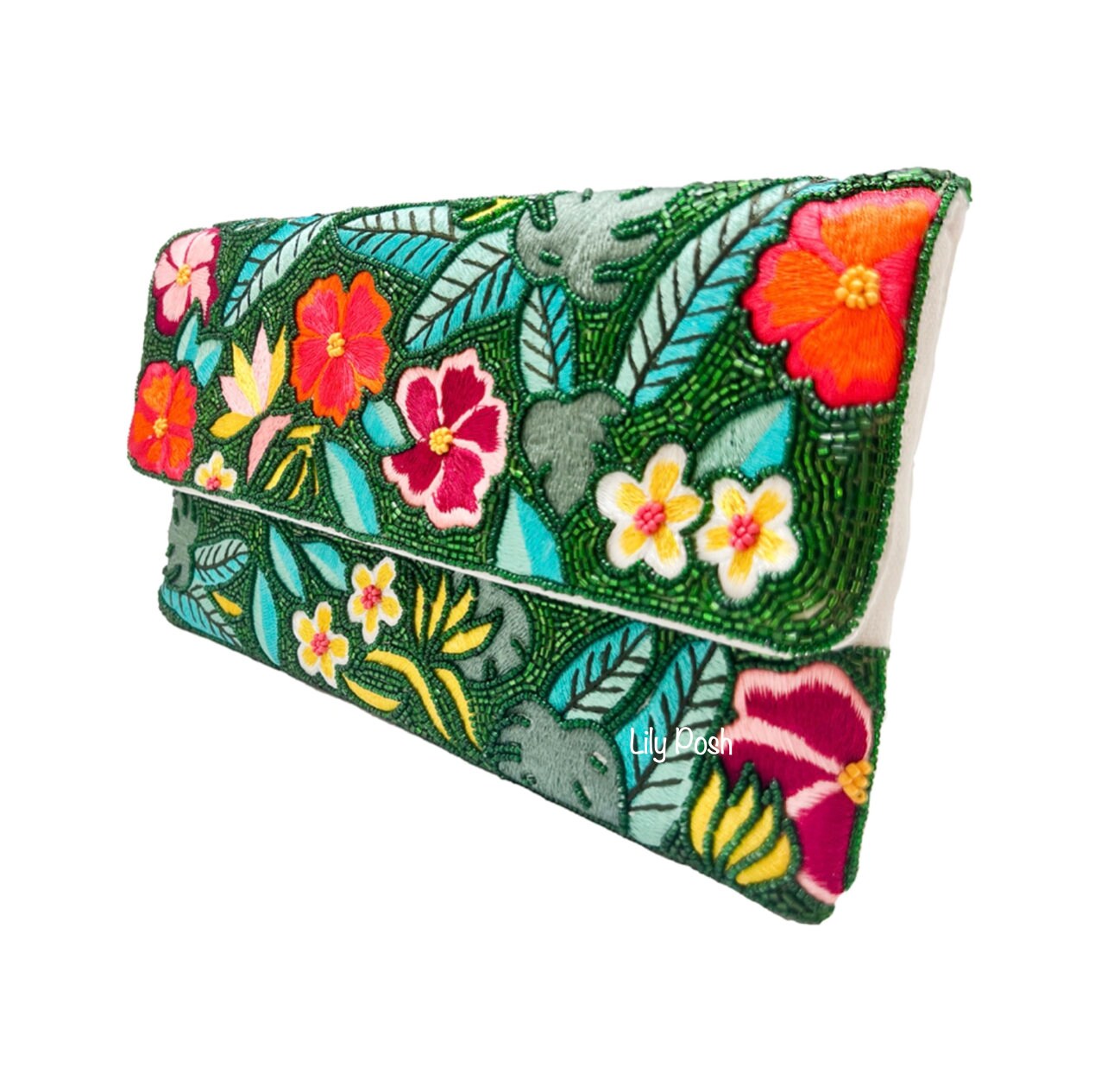 NEW Beaded Clutch Bag Crossbody Bag Embroidered Floral | Etsy