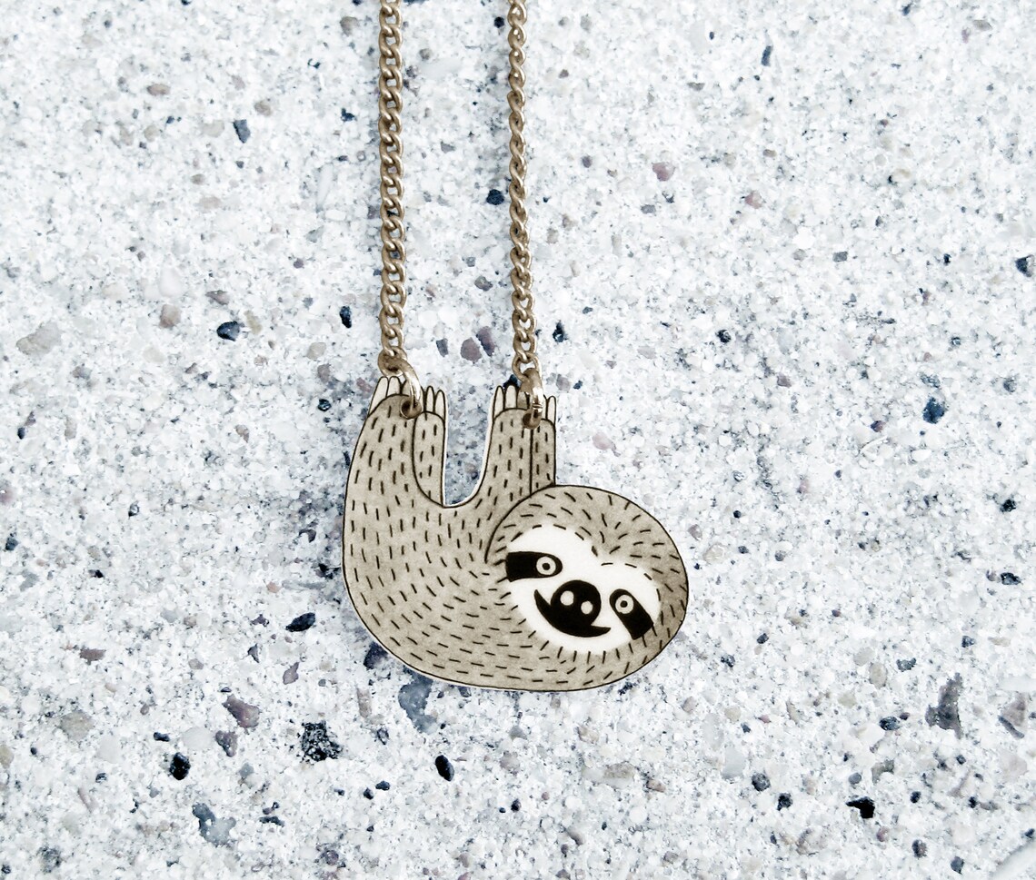 Sloth Necklace Sloth Jewelry Sloth Jewellery Sloth Gifts | Etsy Sloth Necklace Sloth Jewelry Sloth Jewellery Sloth Gifts | Etsy