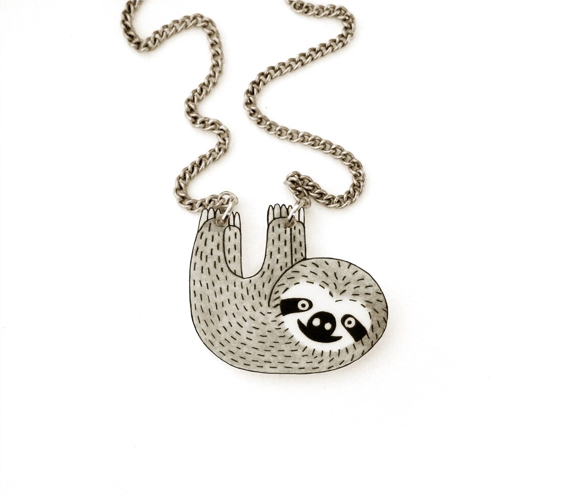 Sloth Necklace Sloth Jewelry Sloth Jewellery Sloth Gifts | Etsy