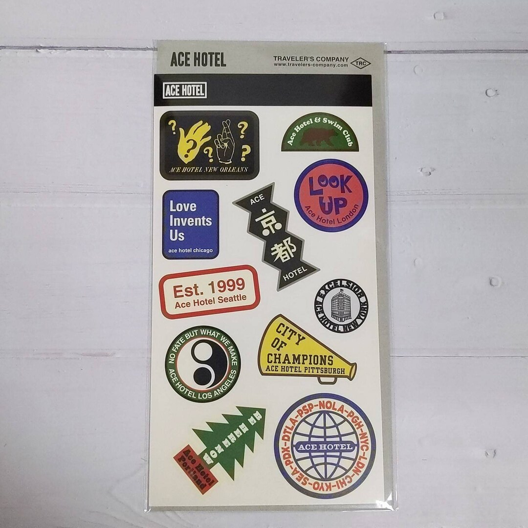 Ace Hotel Sticker Midori Traveler’s Traveler’s Notebook Traveler’s ...