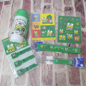Vintage 1988 1997 Sanrio Kero Kero Keroppi Kitchen Set Jar / Sticker ...