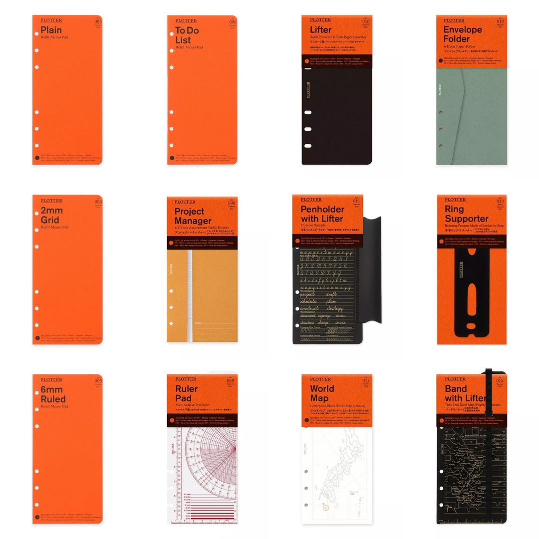 PLOTTER Narrow Size Refill Memo Pad Notebook - Etsy