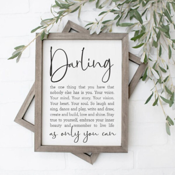 Darling Quote - Etsy