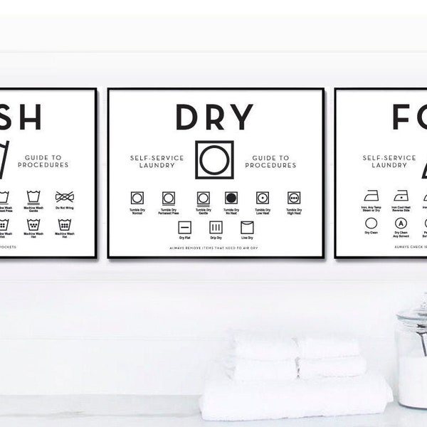 Wash Dry Fold - Etsy