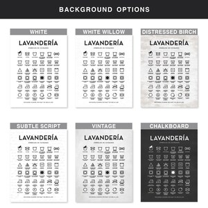 Spanish Laundry Room Art: Symbols & Stain Guide - Set of 2 - Etsy