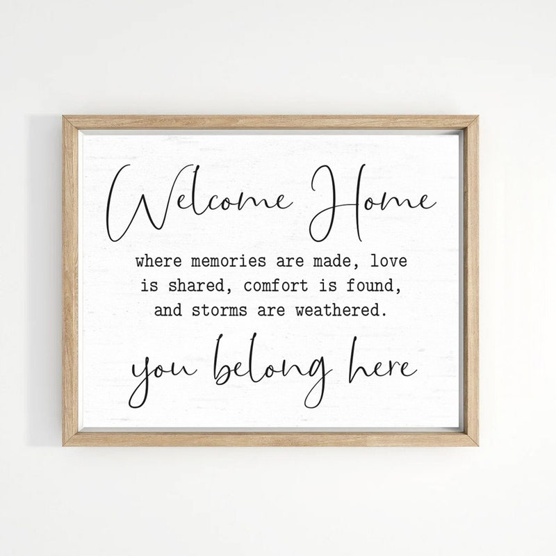 Welcome Home Print - Etsy