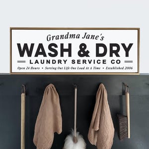 Personalized Laundry Room Sign | Custom Wash and Dry Soring Out Life ...