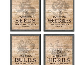 Vintage Seed Sign - Etsy