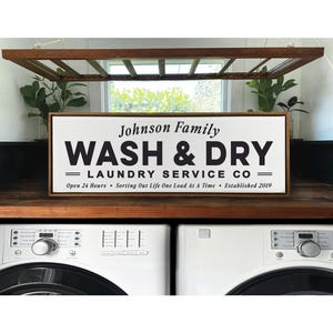 Personalized Laundry Room Sign | Custom Wash and Dry Soring Out Life ...