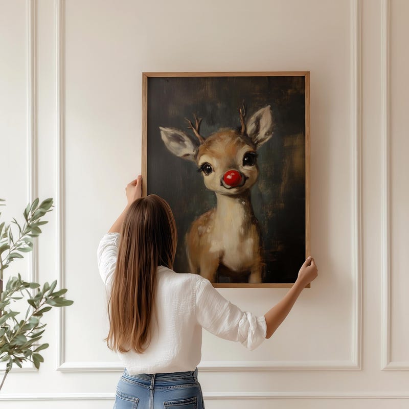 Rudolphs the Red Nosed Reindeer Art - Etsy
