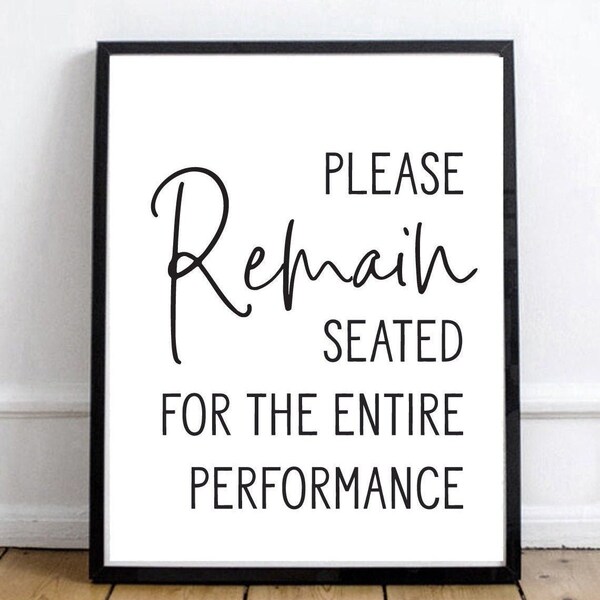 Please Remain Seated - Etsy