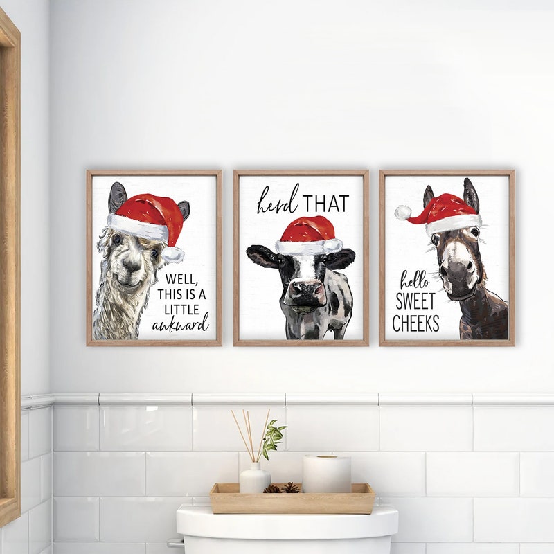 Christmas Bathroom - Etsy
