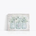 Eucalyptus Blue Mason Jar Labels Trio Turquoise Aqua Green Bouquet ...