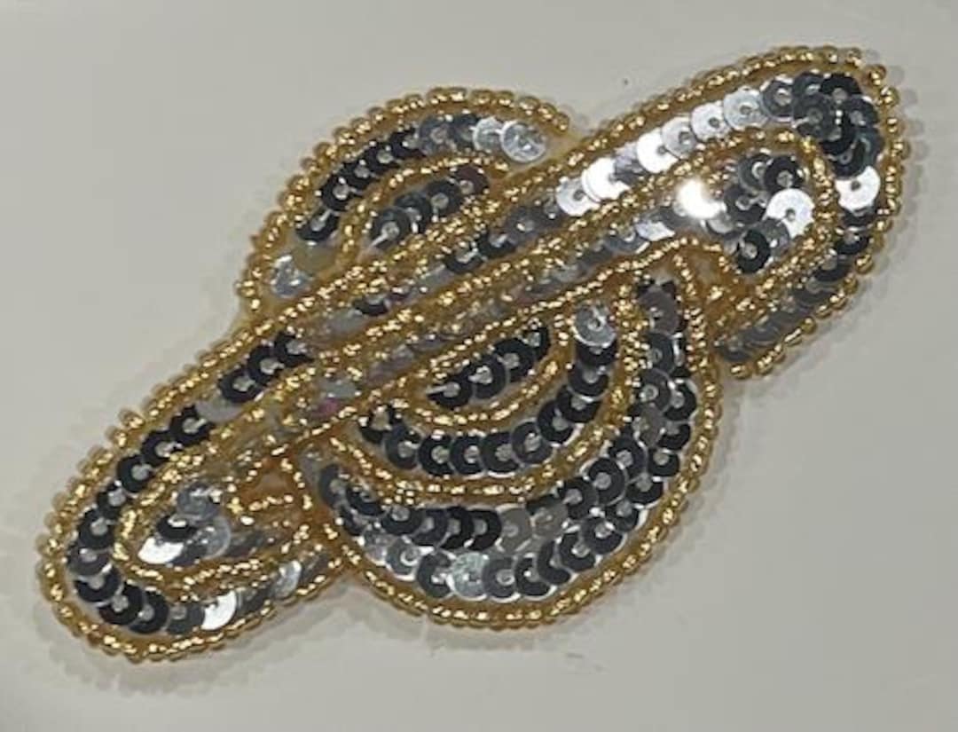 Saturn Planet Sequin and Bead Appliqué Patch - Etsy