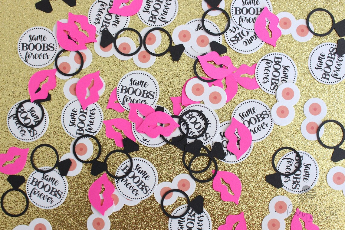 Boob Confetti Bachelorette Party Boob Party Confetti 100 Etsy