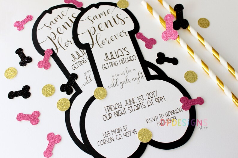 Penis Confetti Bachelorette Party Penis Party Confetti Etsy