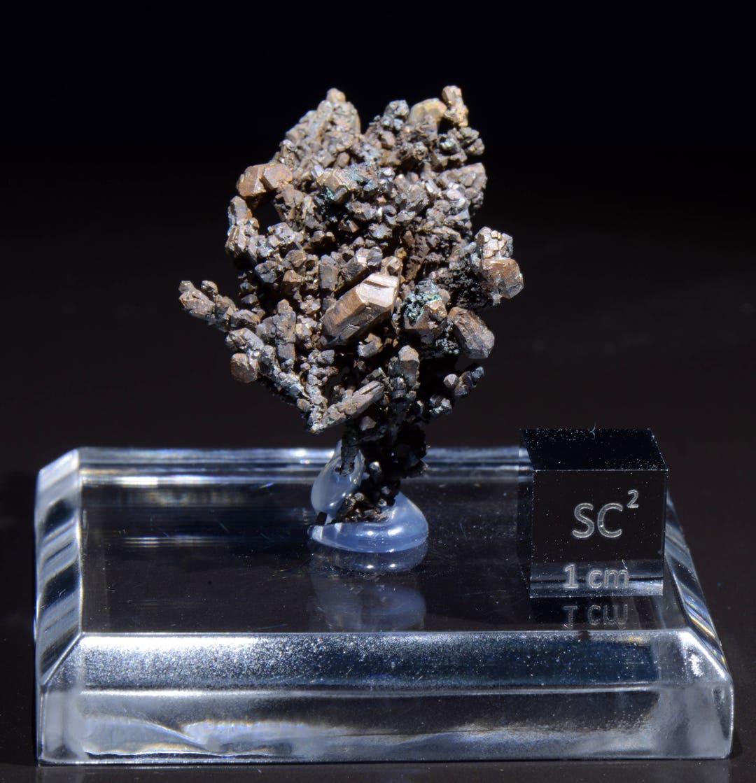 Crystalline NATIVE COPPER Crystals Mineral Collectible Barkinggeckoent ...