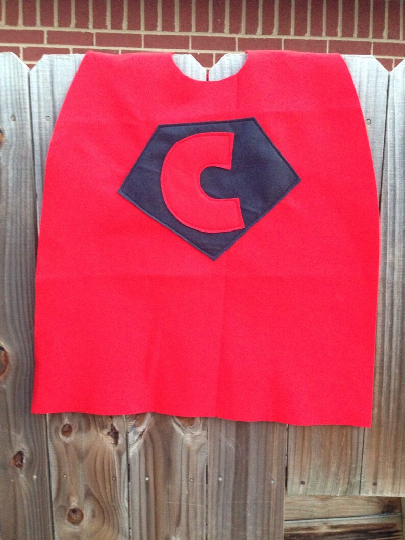 Deluxe Custom Felt Superhero Cape Letter Initial Flash - Etsy