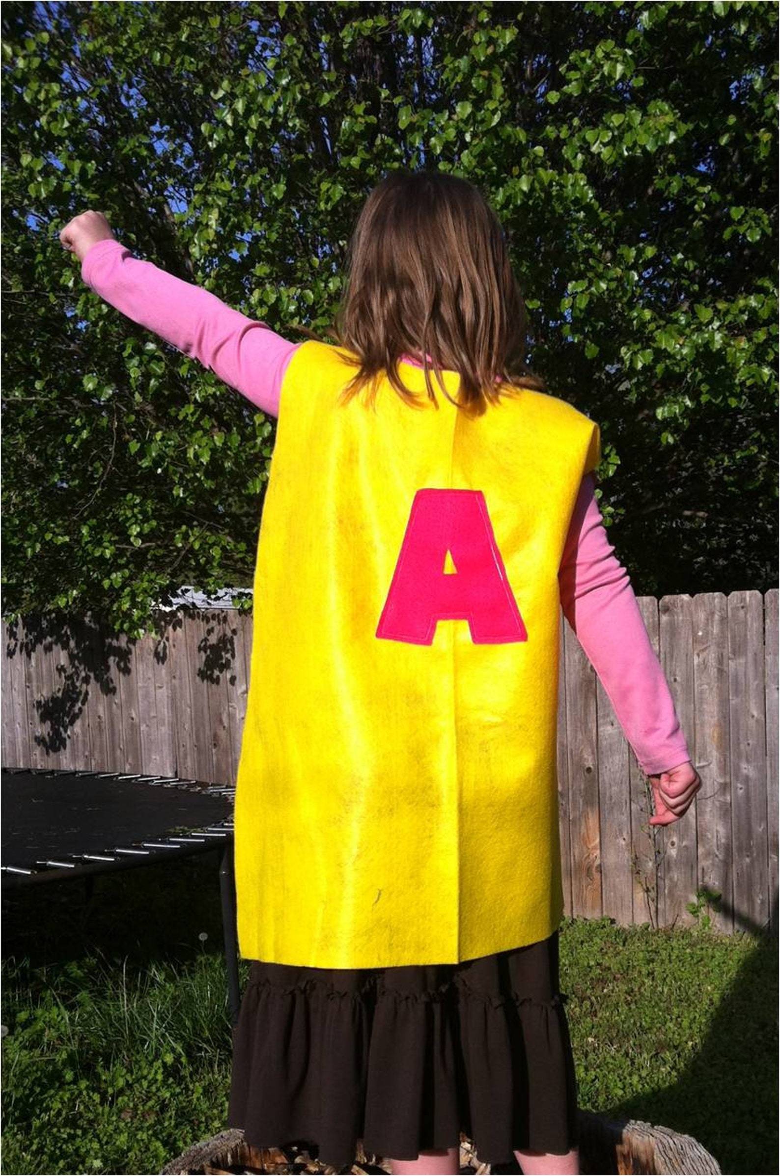 Custom Felt Superhero Cape Letter Initial Children's - Etsy