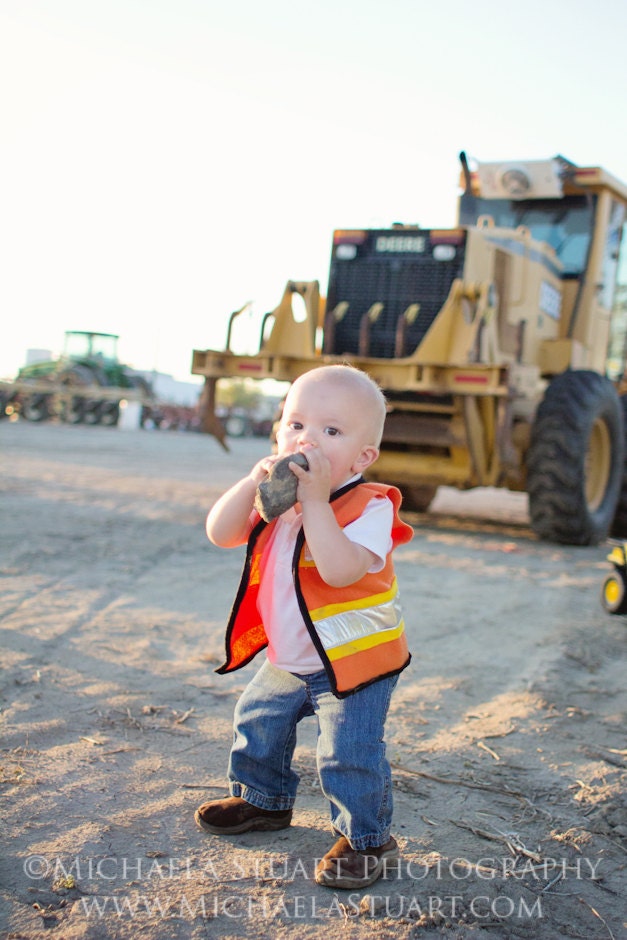 Construction Worker Costume Toddler Construction Vest Kids | Etsy