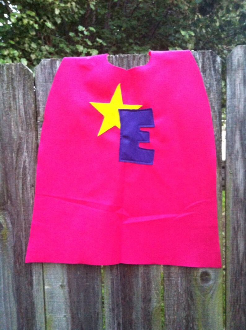 Deluxe Custom Felt Superhero Cape Letter Initial Flash Children's - Etsy