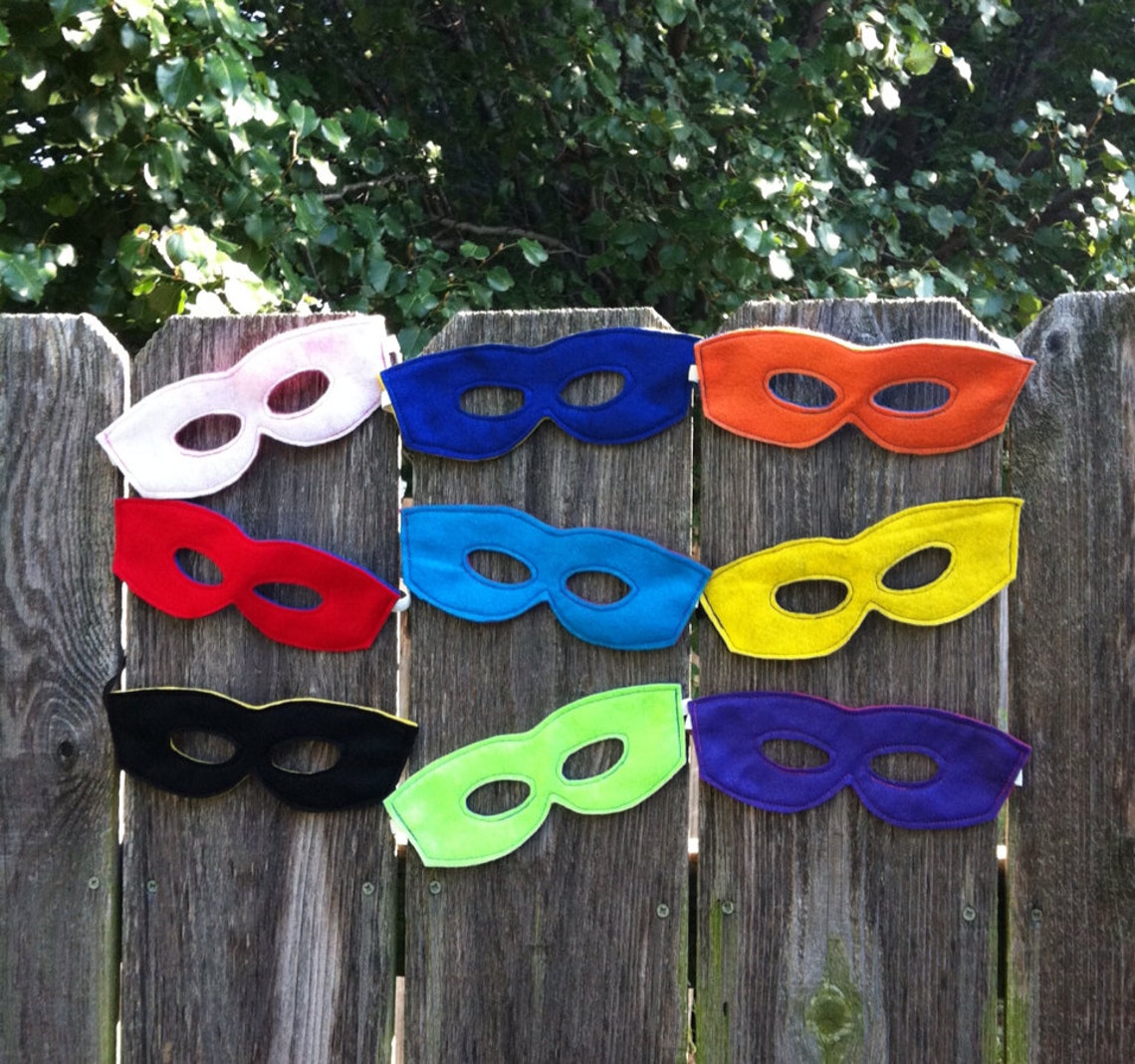 20 Custom Superhero Masks Party Favors Childrens Kids Party - Etsy