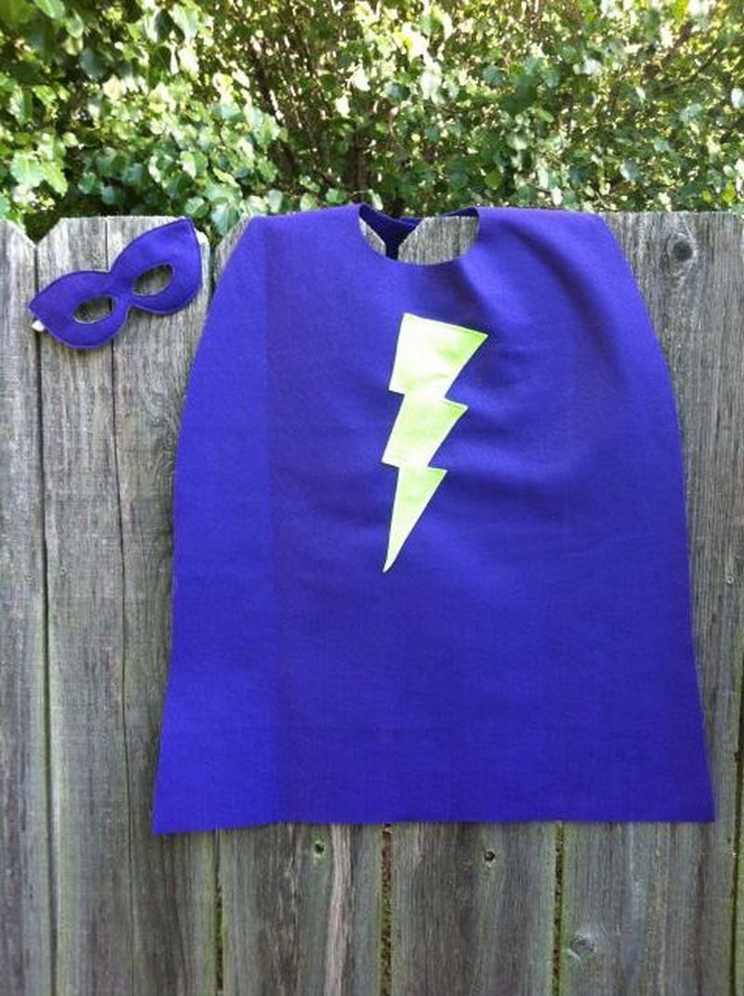Custom Flash Childrens Superhero Cape and Mask Set Felt - Etsy