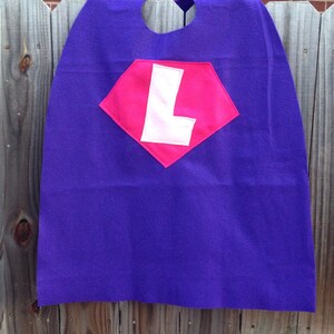 Deluxe Custom Felt Superhero Cape Letter Initial Flash Children's - Etsy