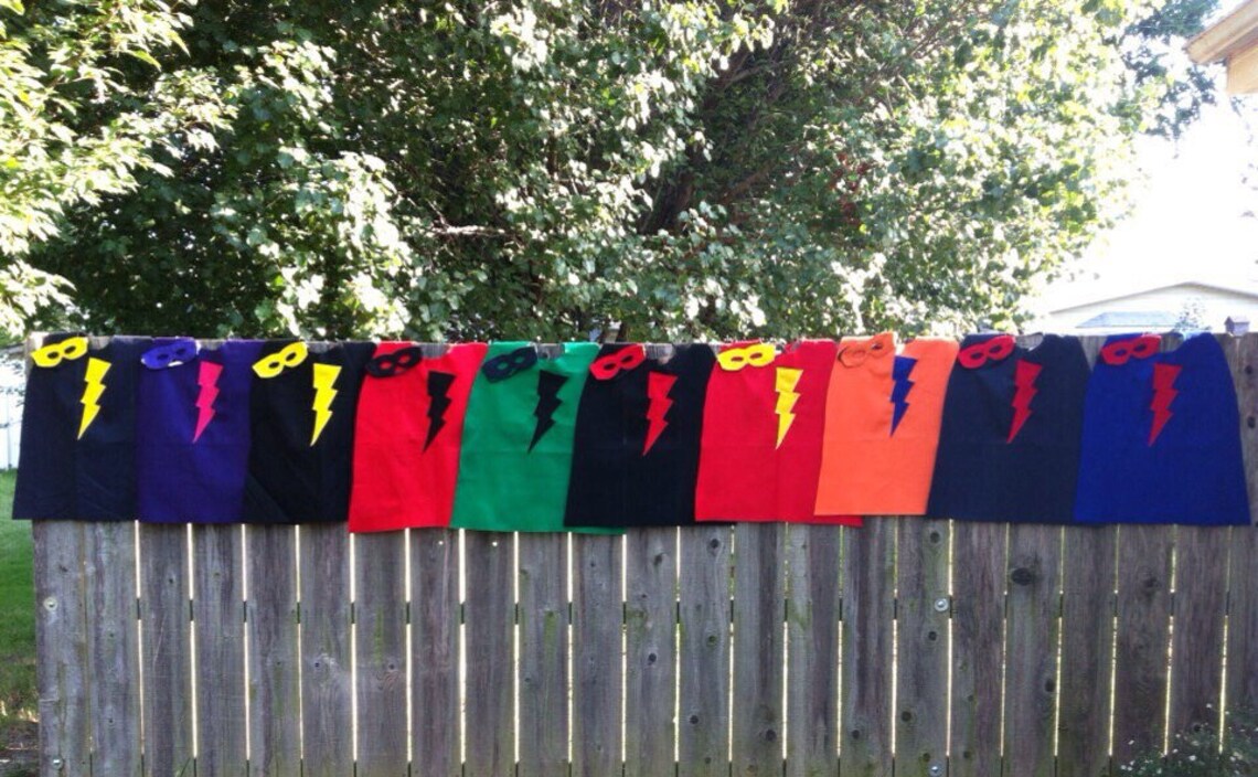 Superhero Capes for Kids Birthday Party Favors Superhero - Etsy