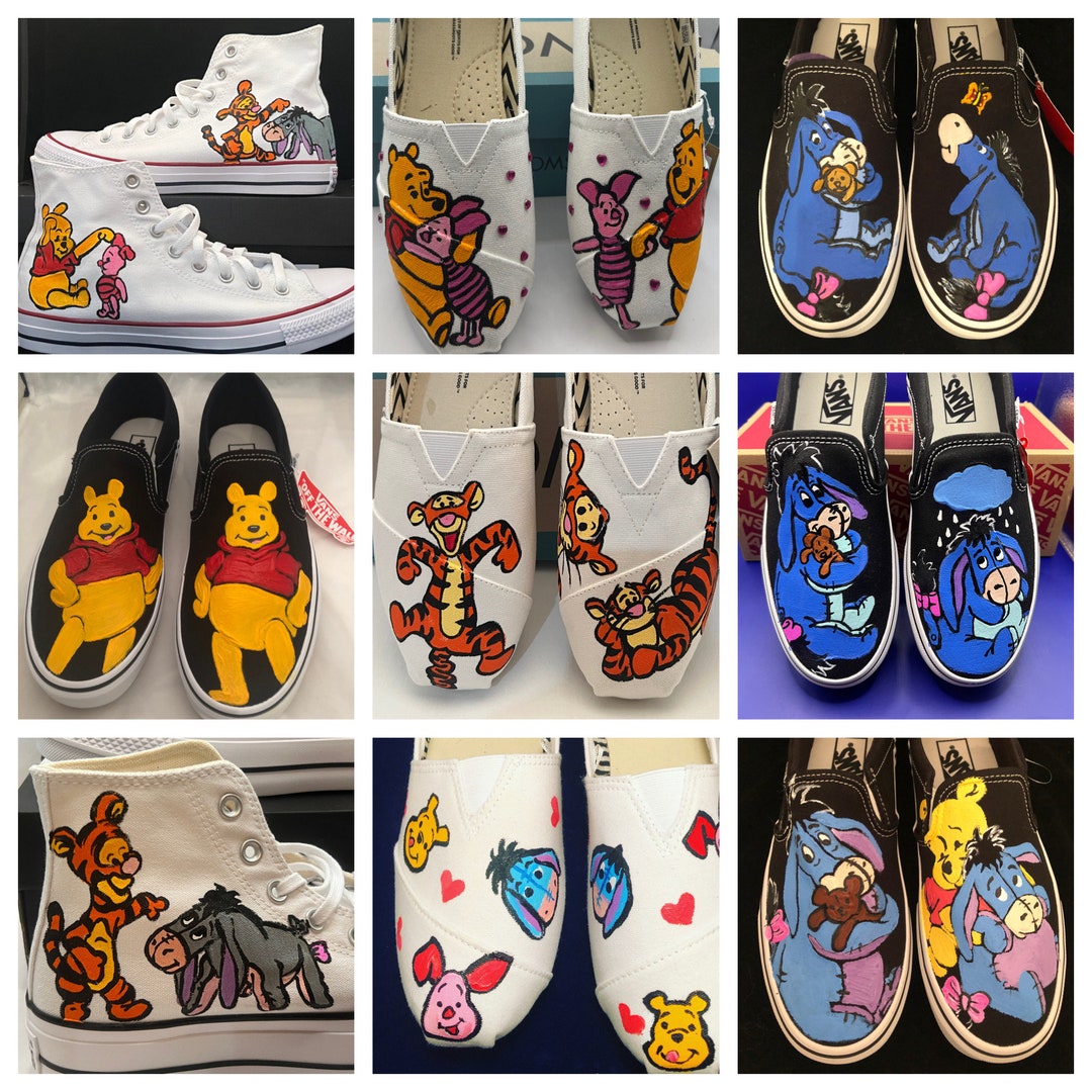 Disney Winnie the Pooh Shoes Hand Painted Disney Shoes Tigger Shoes ...