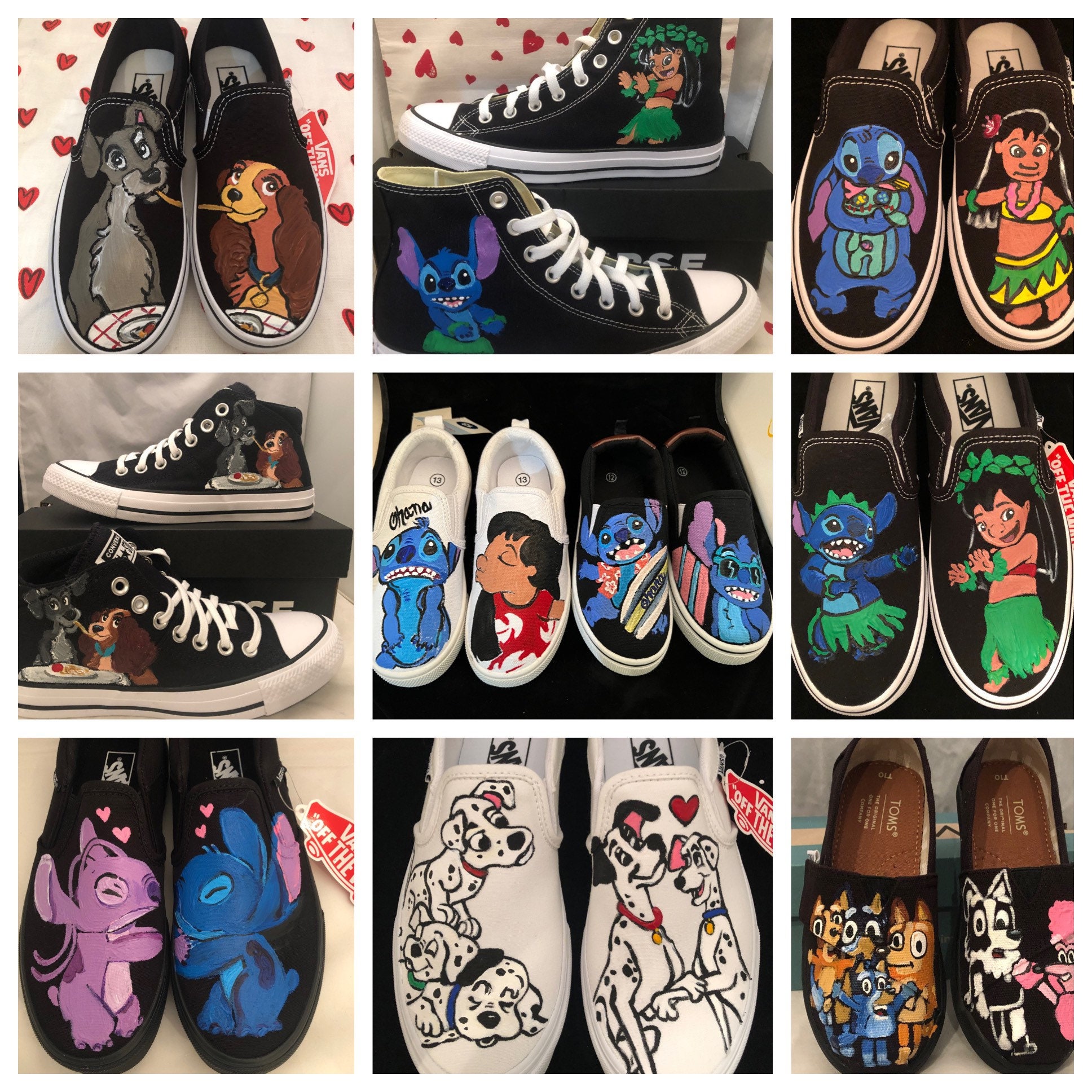 Disney Hand Drawn Vans