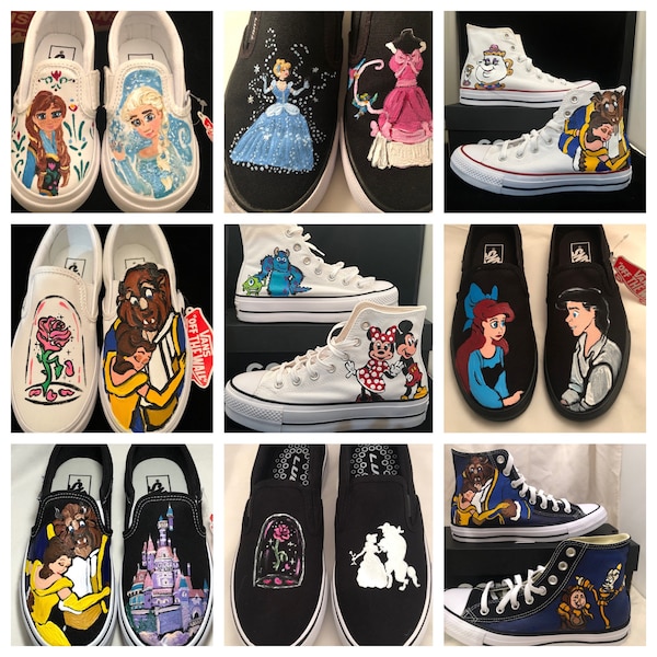 Hand Painted Shoes - Etsy