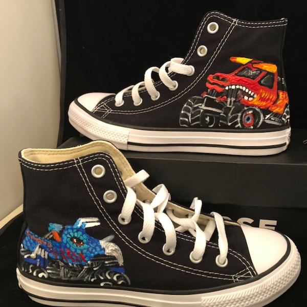Monster Jam Converse Shoes - Etsy