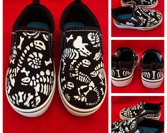 Dinosaur Vans Shoes - Etsy