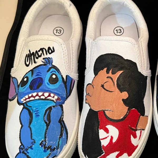 Lilo and Stitch Vans - Etsy
