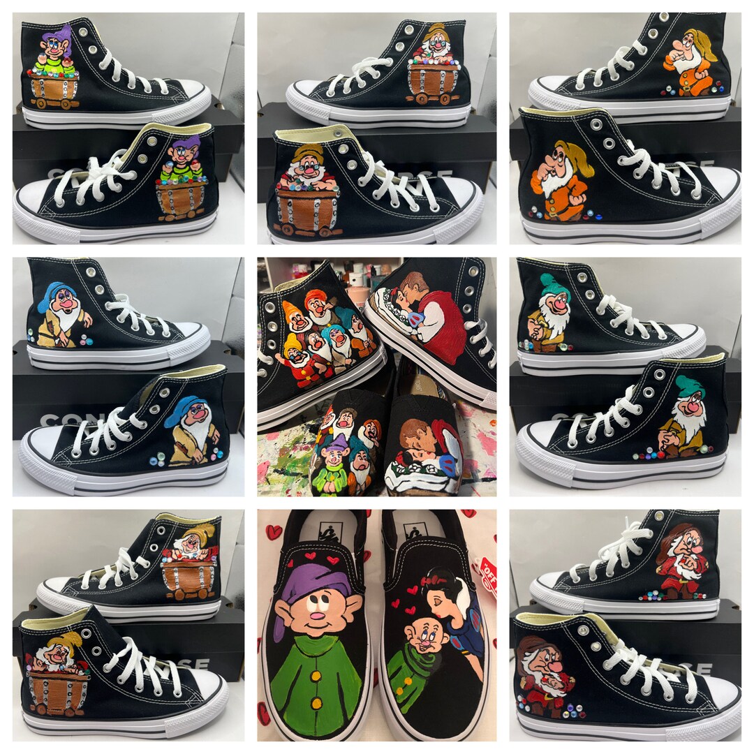 Disney Snow White Shoes Disney Snow White and the Seven Dwarfs - Etsy