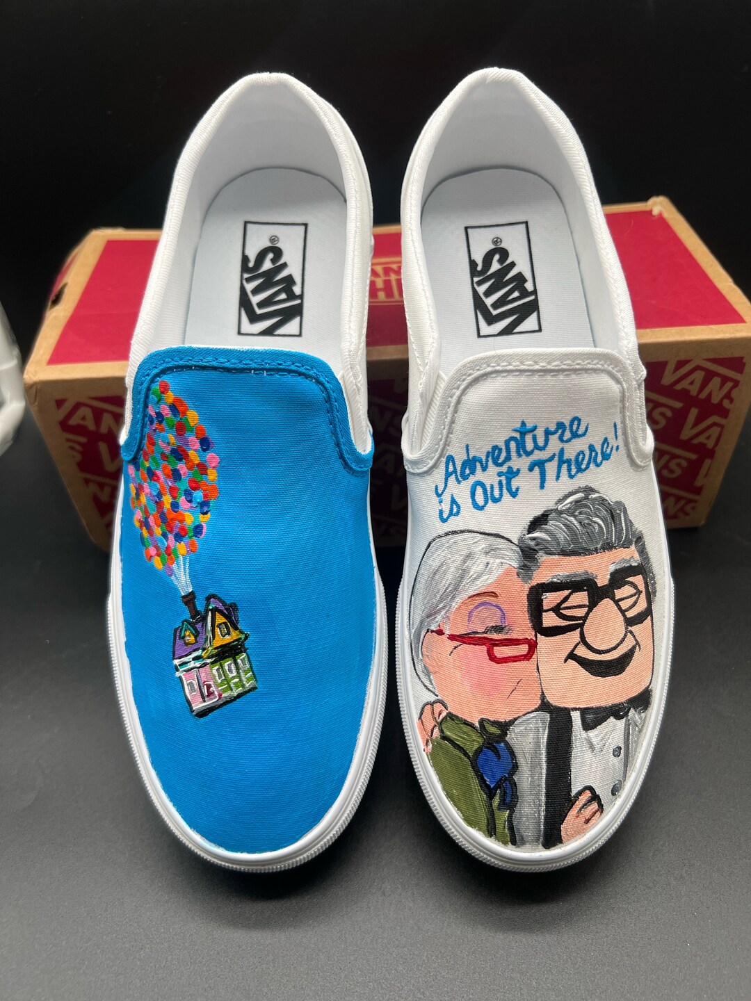 Disney Wedding Shoes UP Balloon House Shoes Elle and Carl Shoes Mickey ...