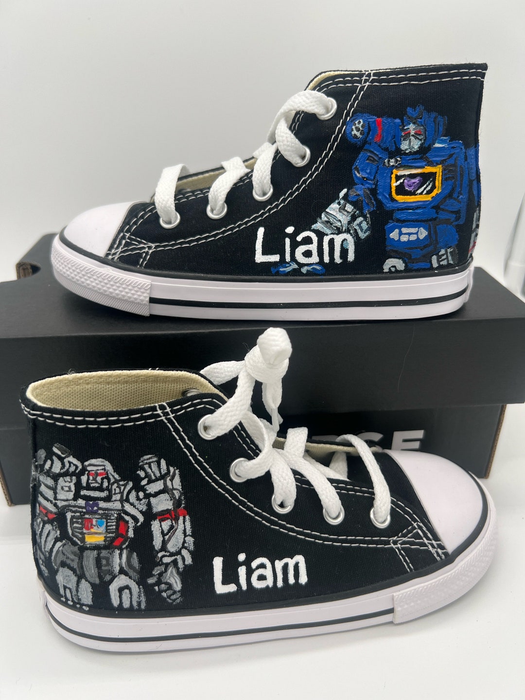 Hand Painted Transformer Shoes Decepticon Transformer Shoes Shockwave ...