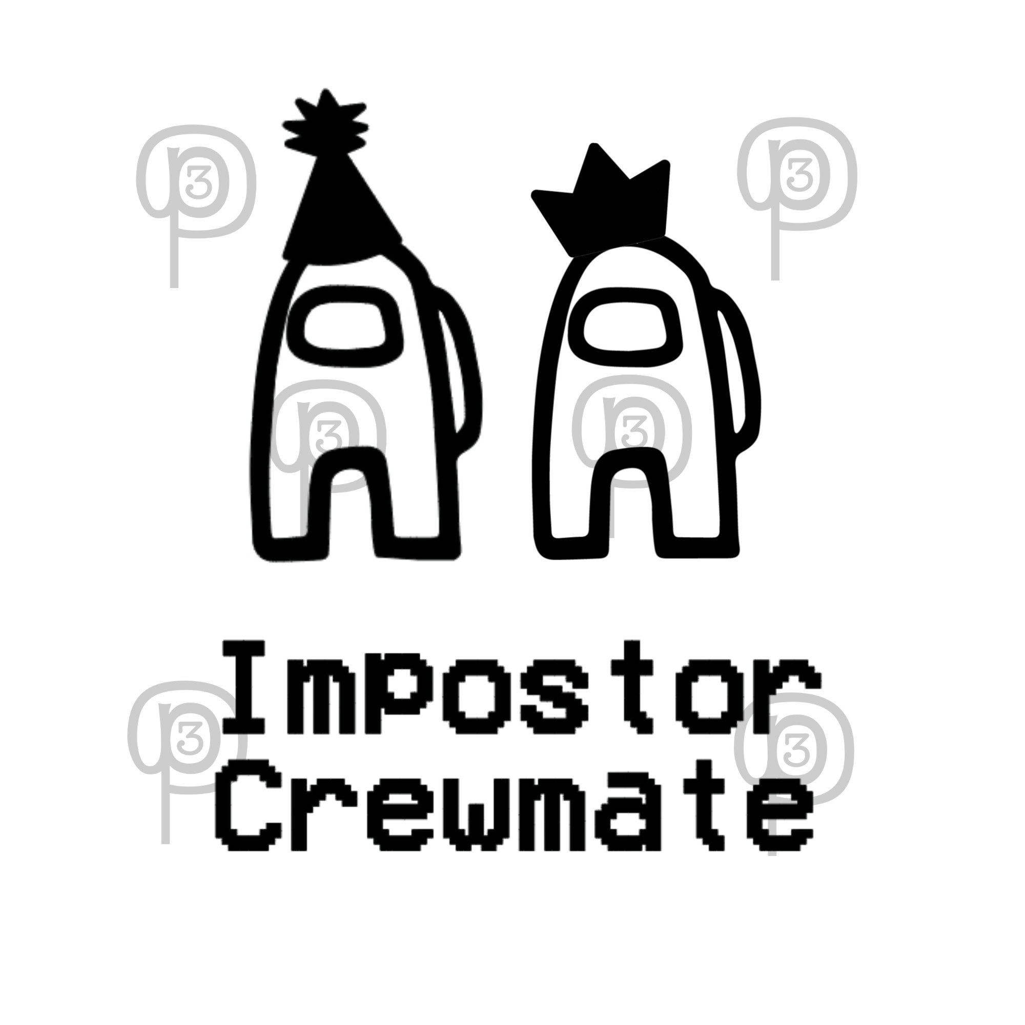 Among Us Imposter Crewmate Digital Files - Etsy
