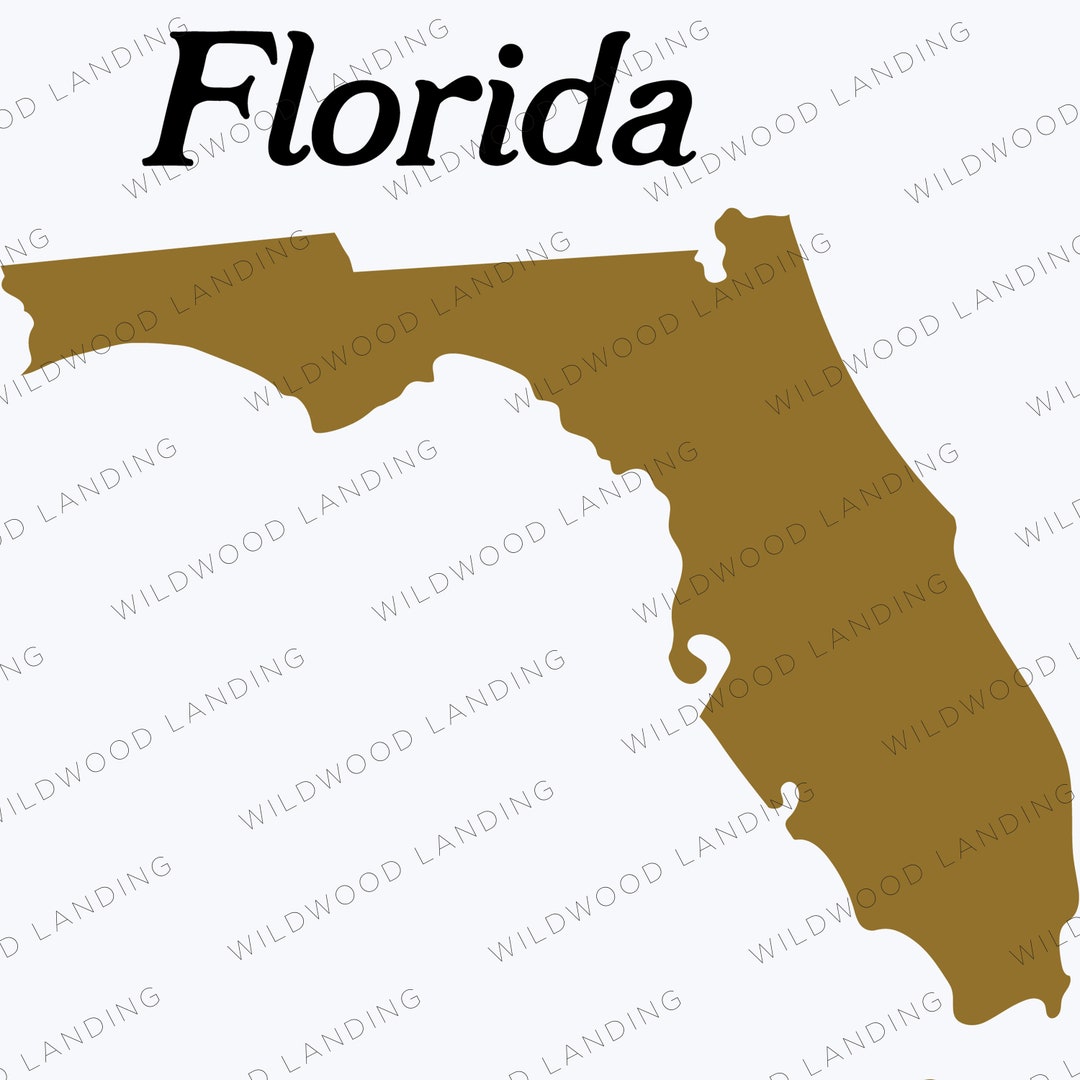 Florida State Silhouette - Etsy