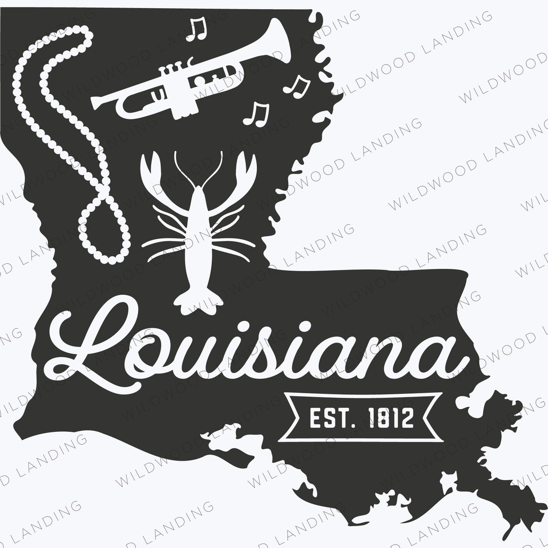Louisiana State Icon - Etsy