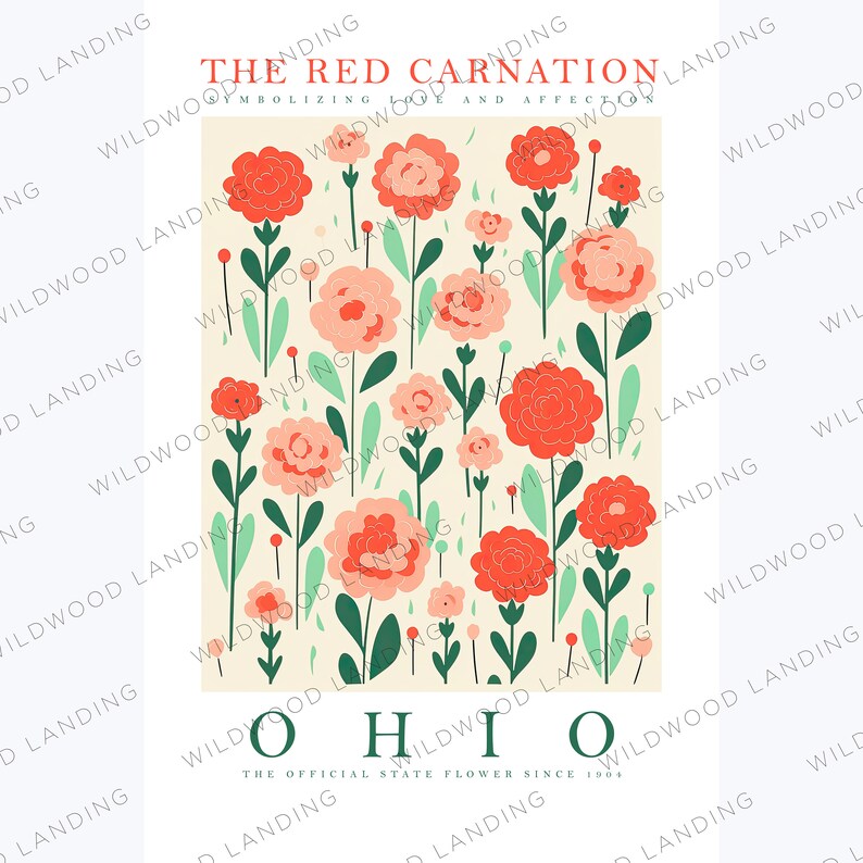 Ohio State Flower - Etsy