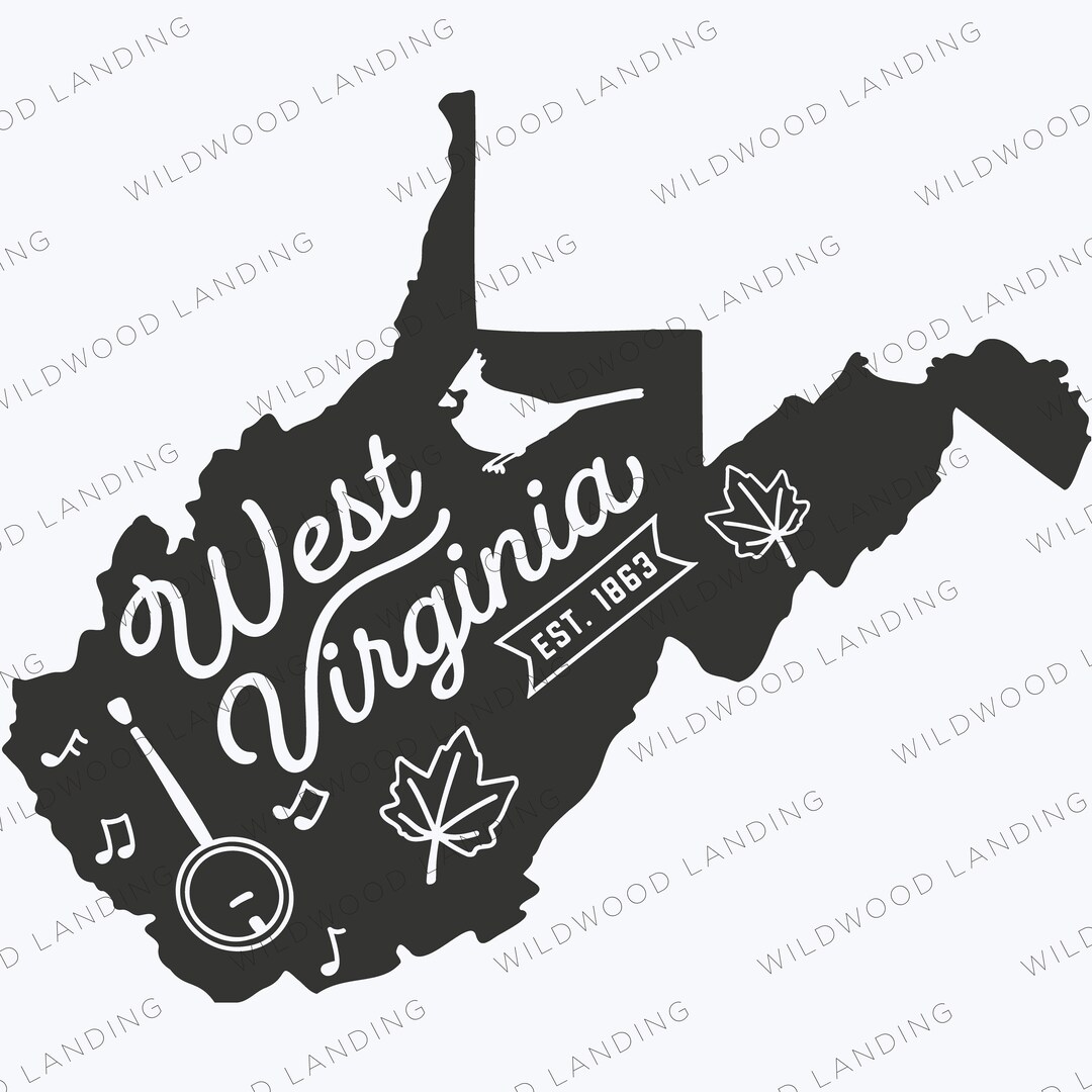 West Virginia State Icon - Etsy