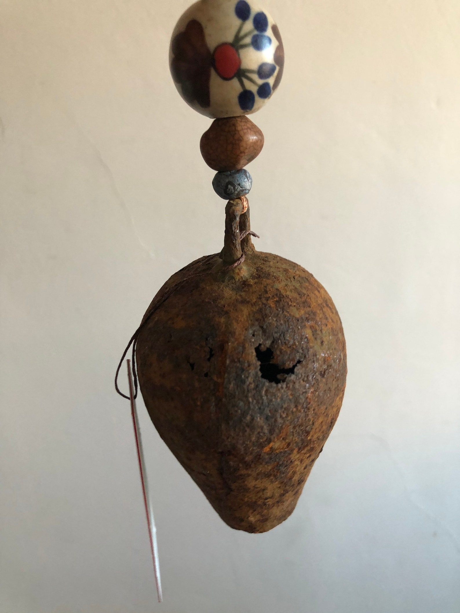 Rusty Vintage Bell Rusty Bell Vintage Cow Bell Beaded | Etsy