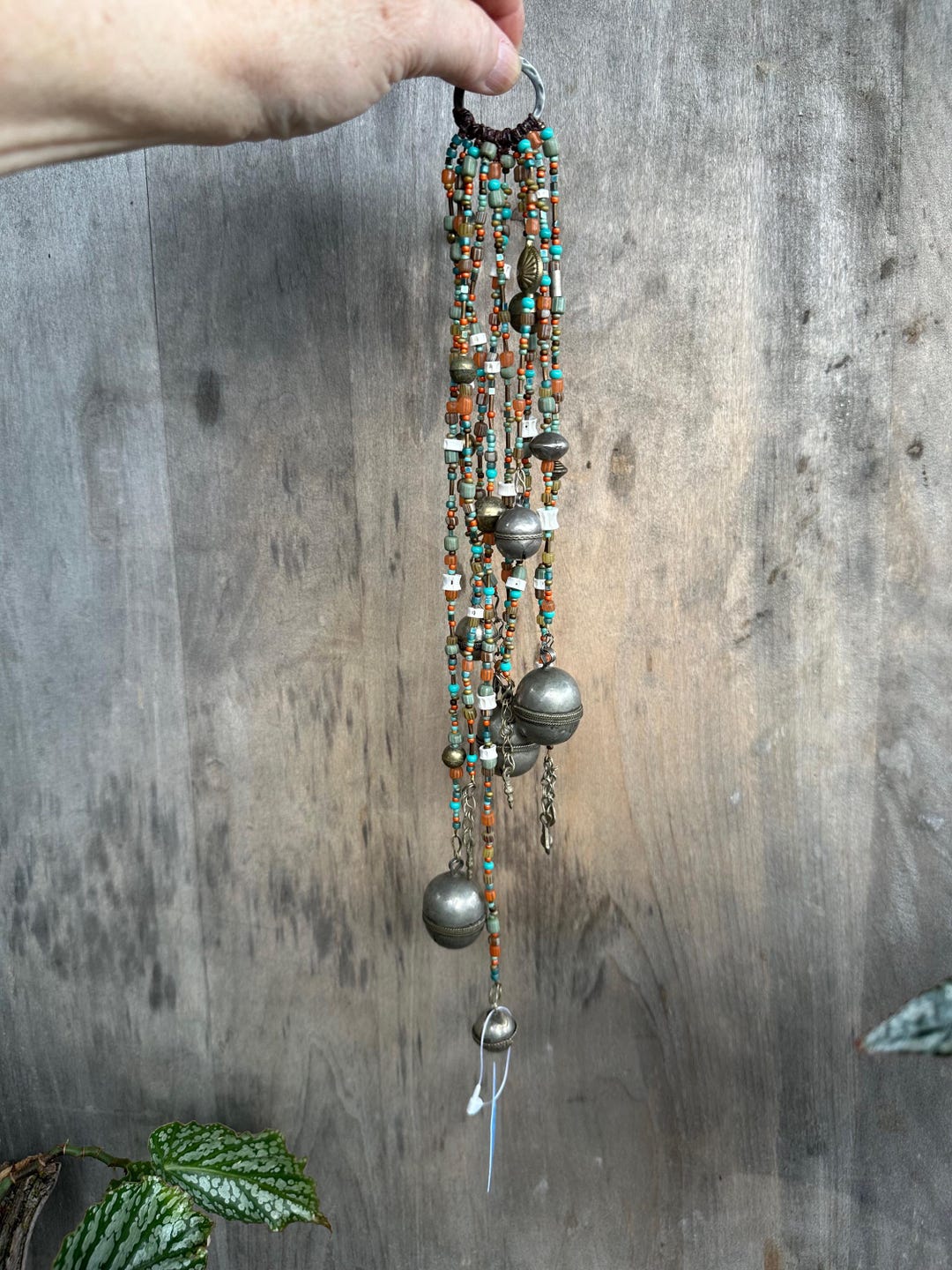 Vintage Cluster Bells, Turkman Kuchi Bells, Beaded Ethnic Chimes, Altar ...