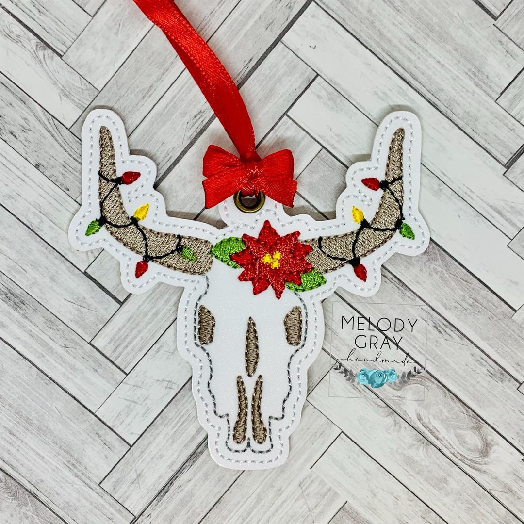 Longhorn Ornament - Embroidery Design - DIGITAL Embroidery DESIGN - Etsy