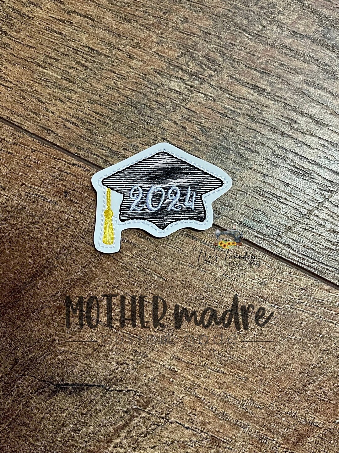 2024 Grad Cap 2 Inch Feltie - DIGITAL Embroidery DESIGN - Etsy