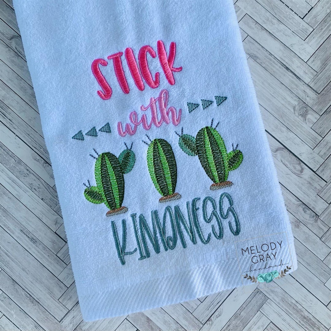 Stick With Kindness 5x7, 6x10 Included- DIGITAL Embroidery DESIGN - Etsy